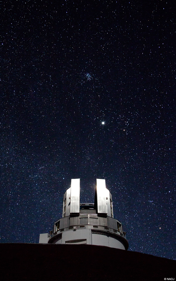 The Open Cluster “Subaru” (the Pleiades) and Jupiter Gently Watch Over Mauna Kea | NAOJ ...