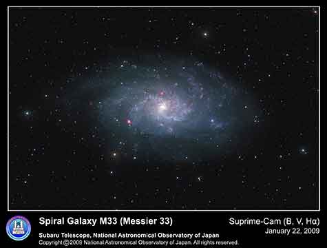Spiral Galaxy M33 | NAOJ: National Astronomical Observatory of Japan ...