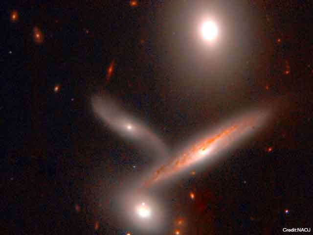 Mutually Attracted Galaxies - Hickson Compact Group 40 - | NAOJ ...